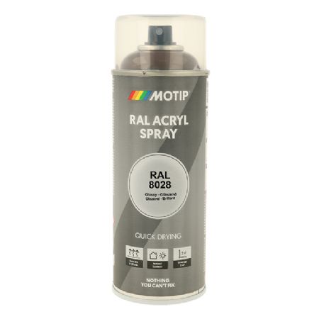 Motip Ral 8028 high gloss terra brown